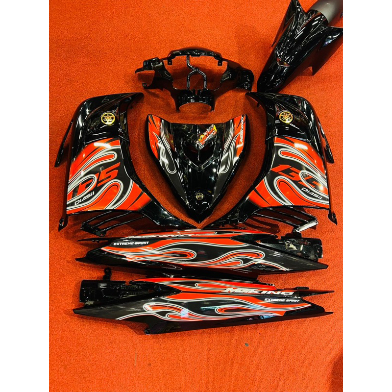 COVER SET LC 135 API MERAH V2,V4,V5,V6,V7 ORIGINAL ABS | Shopee Malaysia