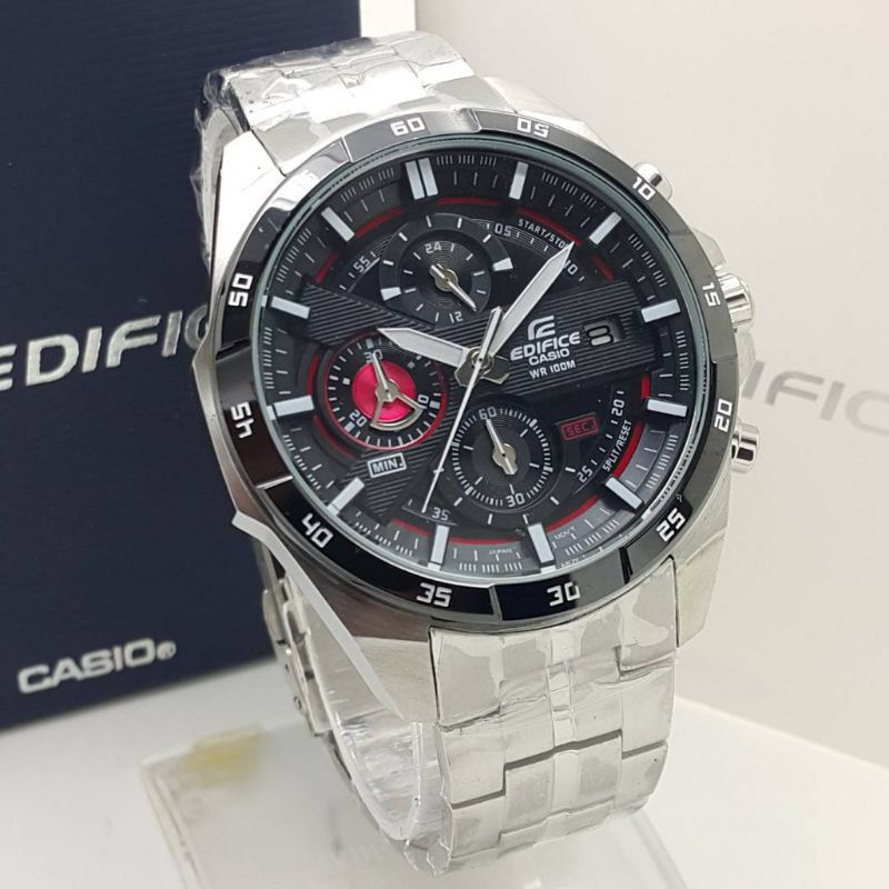 Casio Edifice EFR-556 Leather strap Chronograph Mens watch | Shopee ...