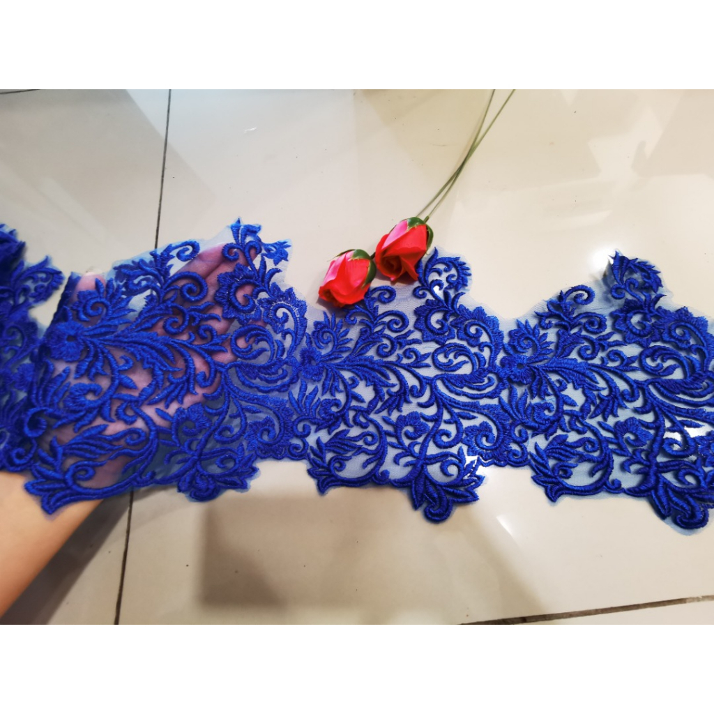 🔥Ready Stock Big Saiz 23cm Tinggi BORDER LACE SIMPLE KEMAS MANIK SESUAI ...