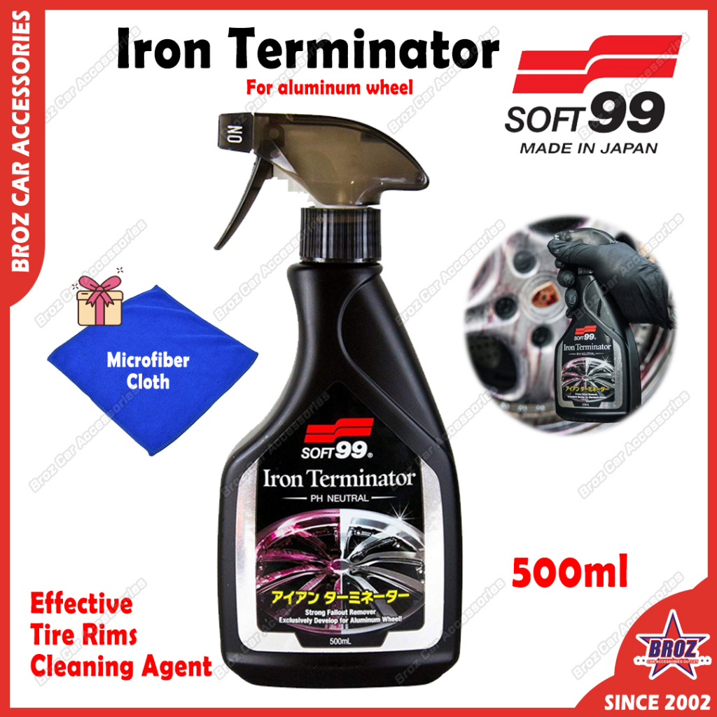 FREE CLOTH Soft 99 Iron Terminator Sport Rim Wheel Cleaner Car ...