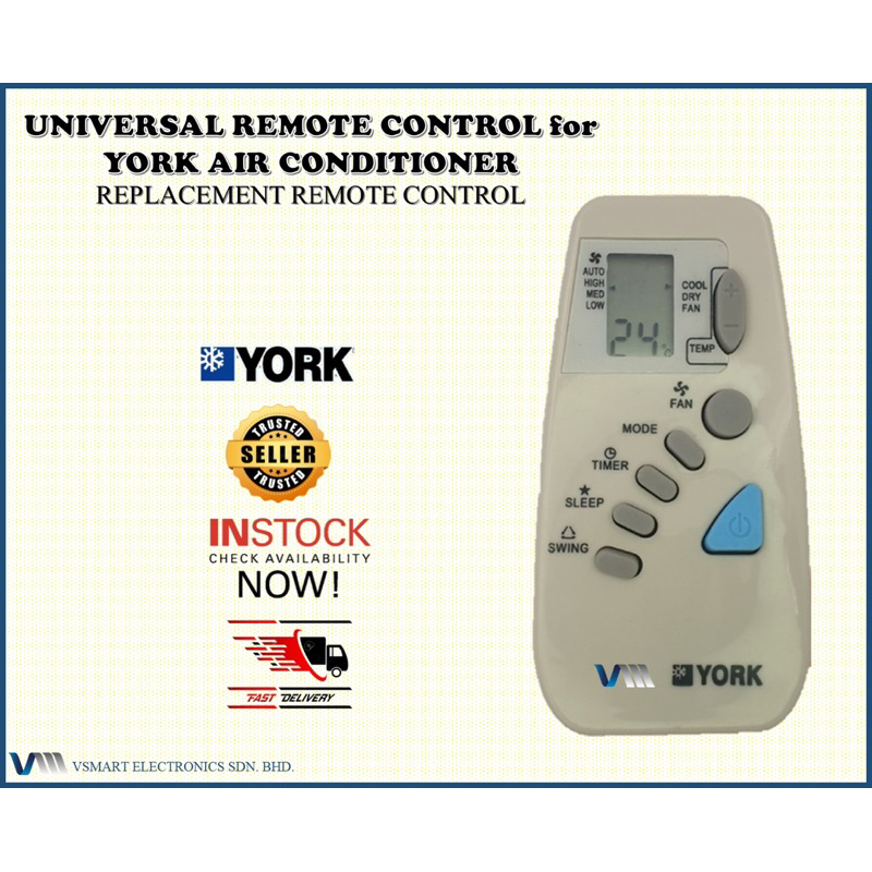 YORK Air Conditioner Remote Control YK02 | Shopee Malaysia