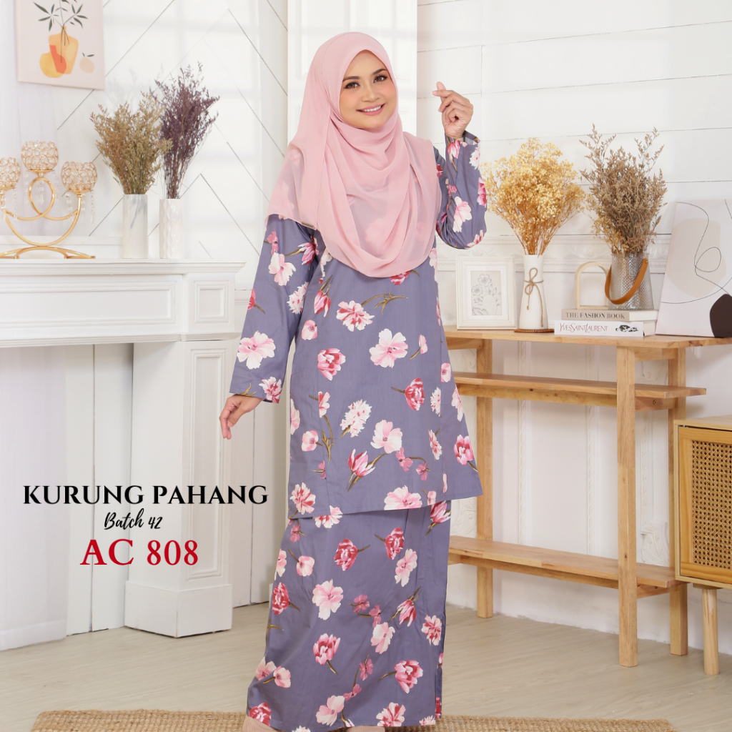 KURUNG PAHANG (BERPESAK DAN KAIN SUSUN TEPI) | Shopee Malaysia