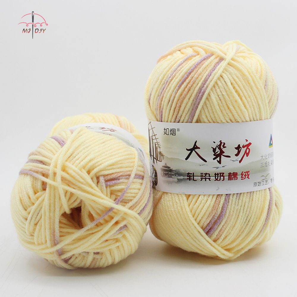 5ply Yarn(Mix) Crochet Knitting Yarn 5 Ply Milk Cotton Benang Kait/Yarn ...