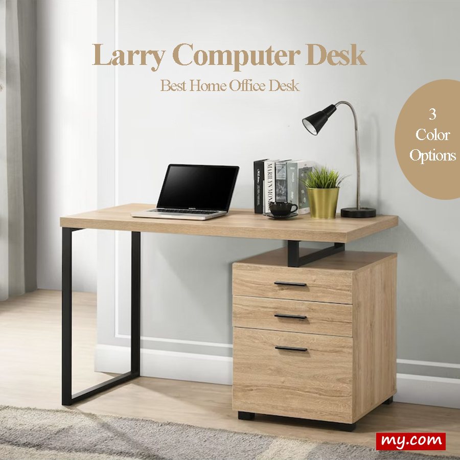 Meja Komputer 4 Kaki/4ft Computer Desk Larry my-com/Home Office/3 ...