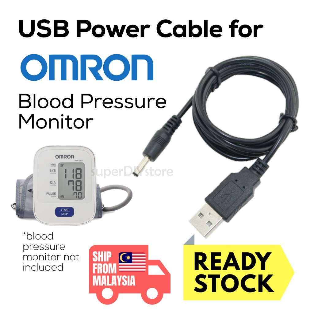 USB Power Cable adapter for Omron Blood pressure monitor tester HEM ...