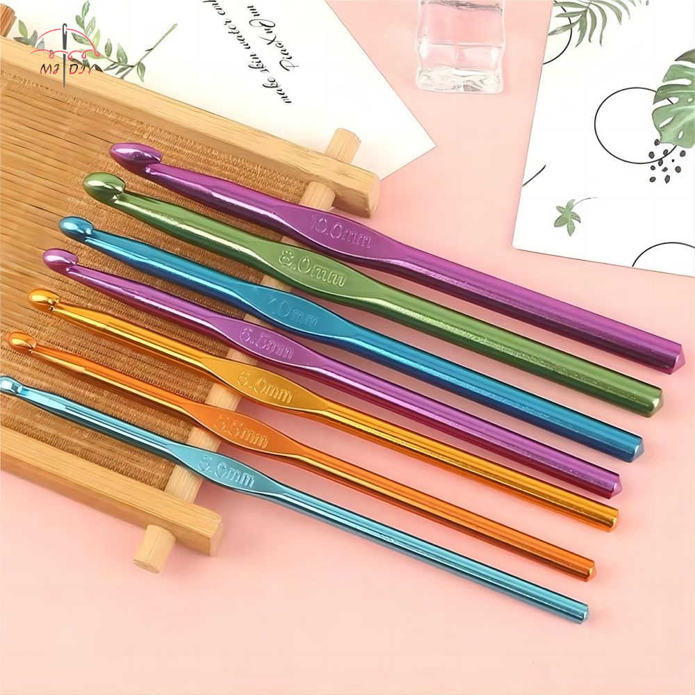 Jarum Kait Aluminum (2.0-10.0mm)/Aluminum Crochet Hook (2.0mm-10.0mm)/crochet/kait/handmade ...