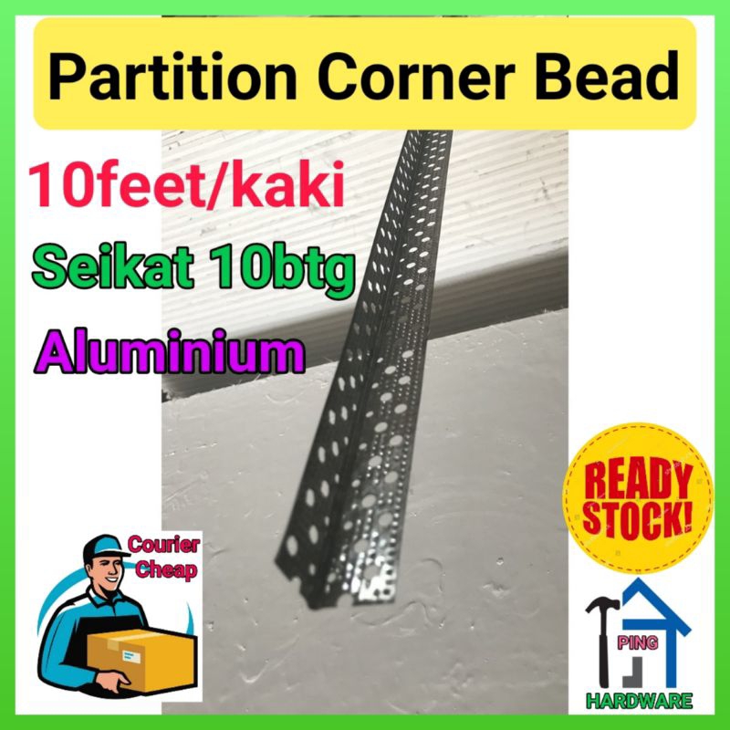 L Cantonera/Gypsum Borad/Partition Corner Bead Besi Panjang 10feet/kaki ...