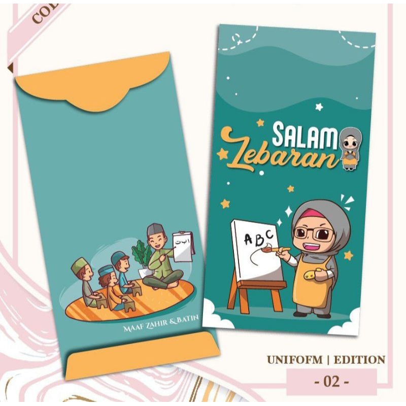Sampul Duit Raya Angpow Money Pocket Aidilfitri 2024 Uniform Edition ...