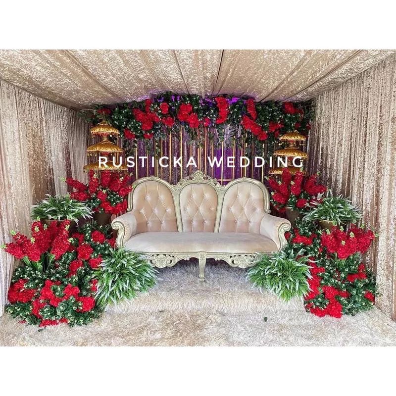 Kain Backdrop Pelamin Velvet Kain Velvet Plush baldu Meter Wedding ...