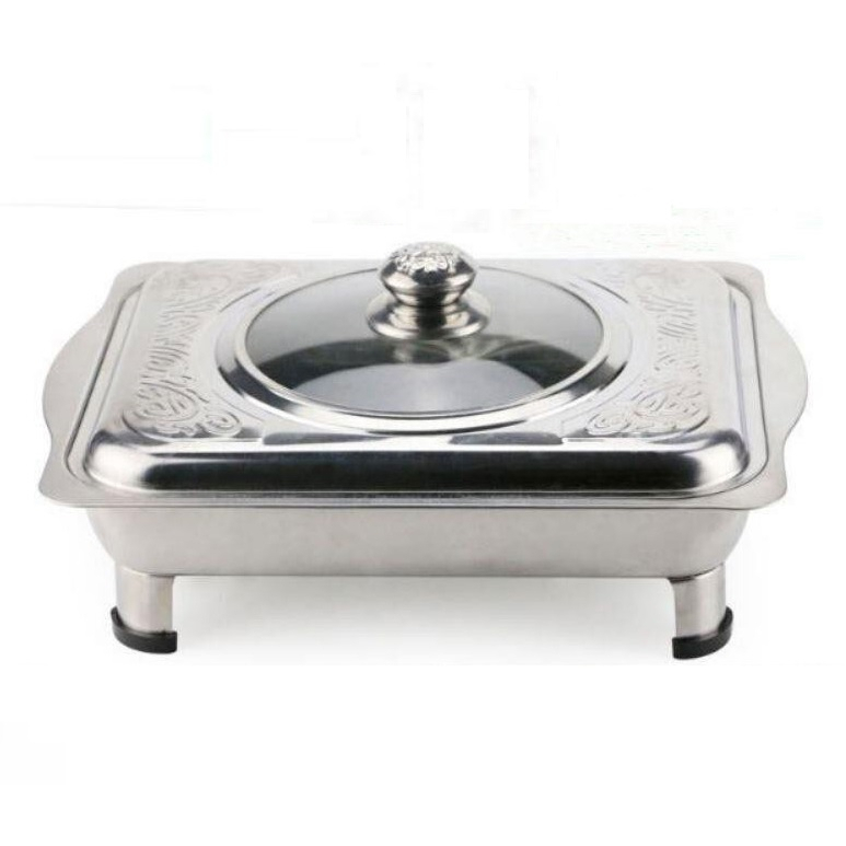 35X27 5 SET S/STEEL buffet set catering tray embossed food pan food ...