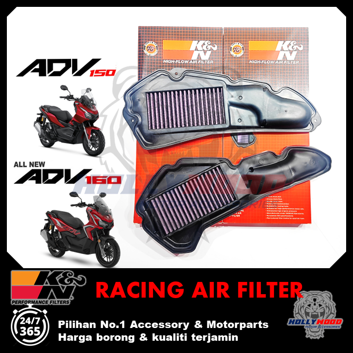 HONDA ADV150 ADV160 K&N RACING AIR FILTER NO.1 AIR FLOW HIGH ...