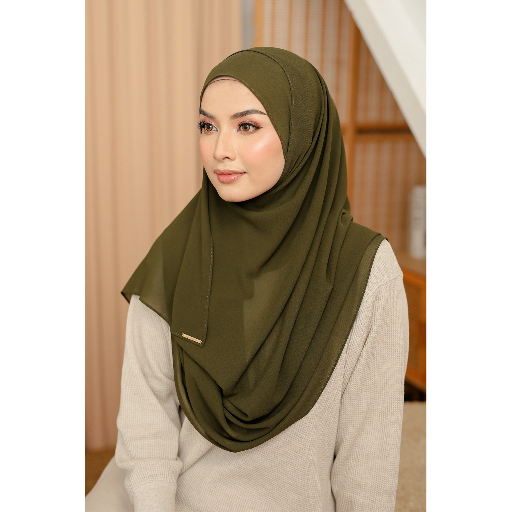 [CLEARANCE] CATTLEYA - DEOR DOUBLE LOOP INSTANT SHAWL | Shopee Malaysia