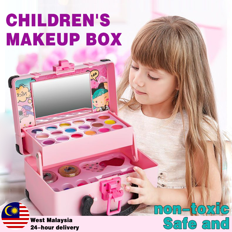 【Ready stock】30PCS Kids Makeup Set non-toxic safe girls early education ...