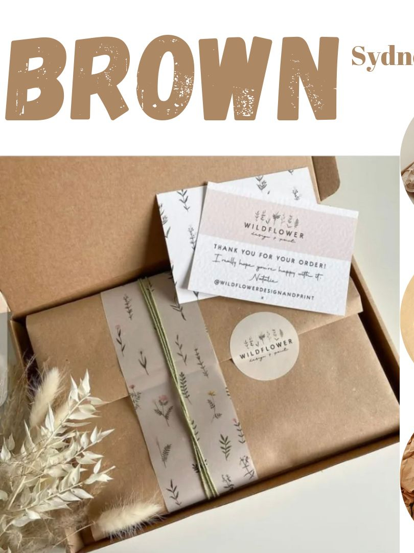 Brown Kraft Sydney Paper (100pcs) Gift Wrapping Craft Kraft Paper ...