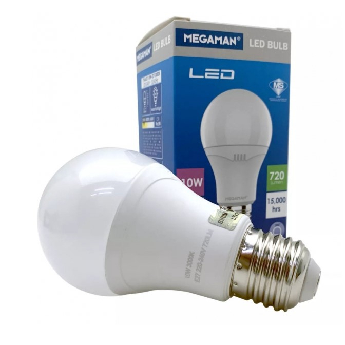 Megaman LED Bulb Light 10W E27 Classic Energy Saving Lamp Lighting ...