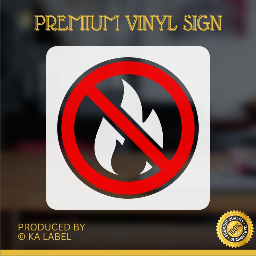 Premium Vinyl Sticker Sign - Shop Business Sign / Window Sign - Kedai ...