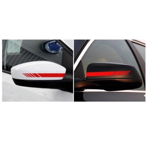 2pc Car Side Mirror Sticker Auto Body Decal Stripe Vinyl Graphic ...