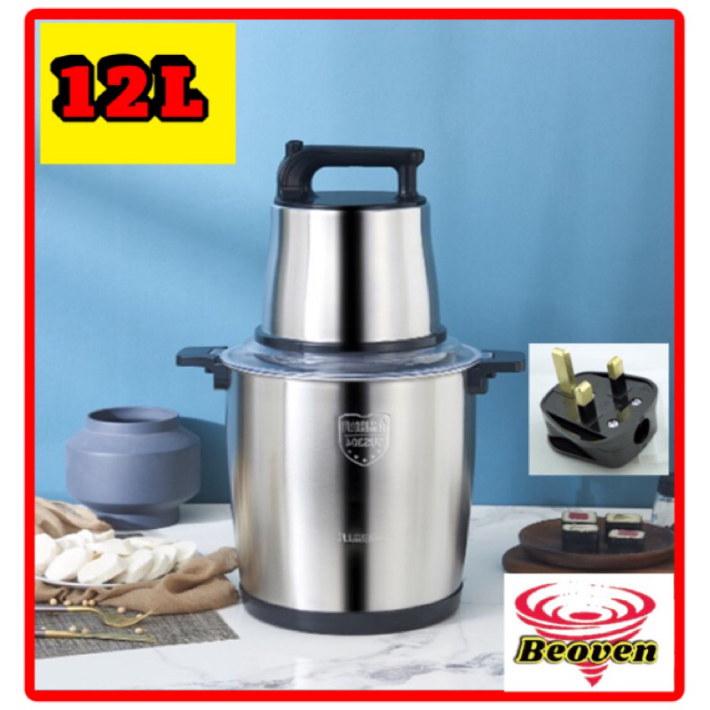12Liter Stainless Steel Meat Grinder Food Processor Mixer.# pengisar ...