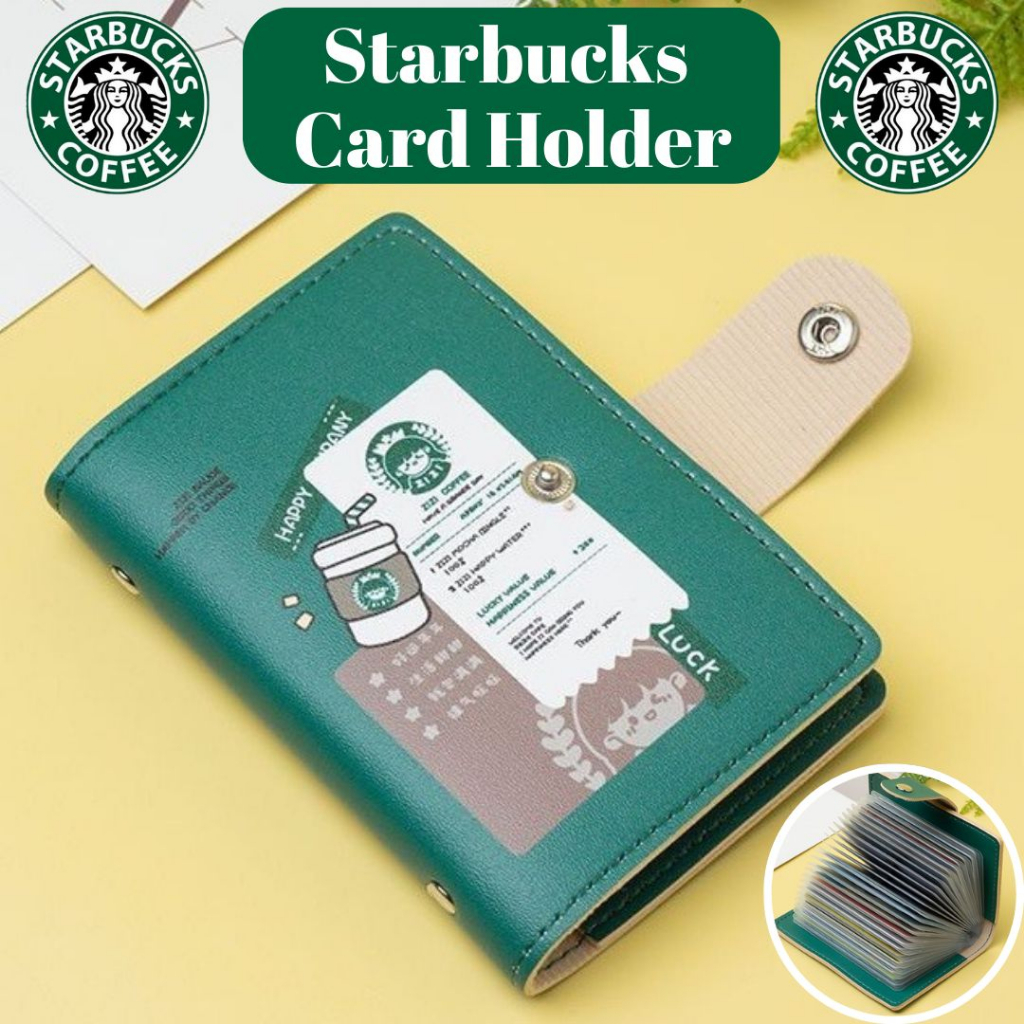 Starbucks Card Holder Large Capacity Starbuck Lanyard Transparent Cute ...