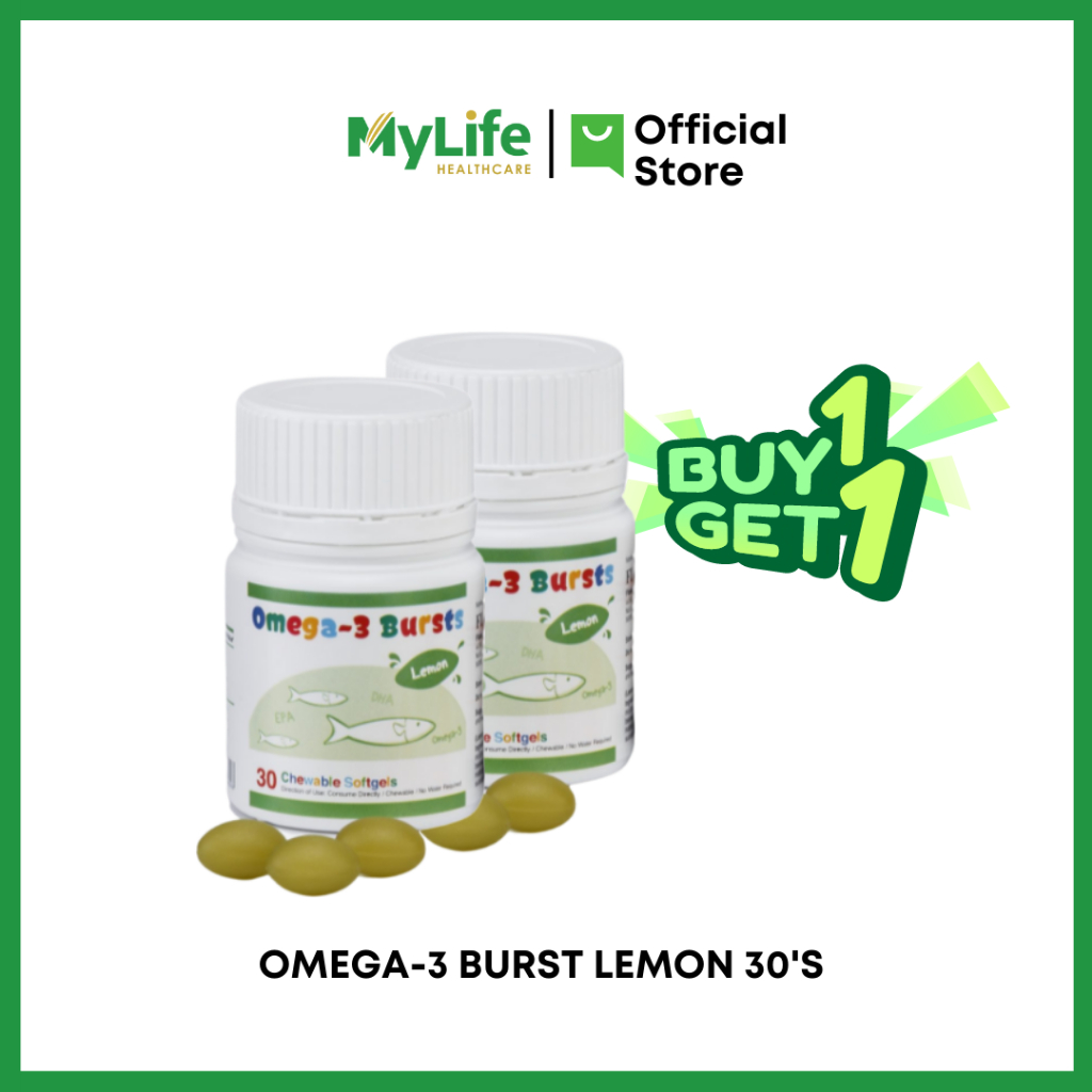 OMEGA-3 BURST LEMON BUY 1 FREE 1 (30'SX2) | Shopee Malaysia