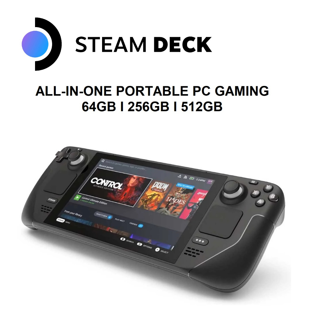 Ready Stock I Steam Deck I Handheld Portable PC Gaming Console I US set ...