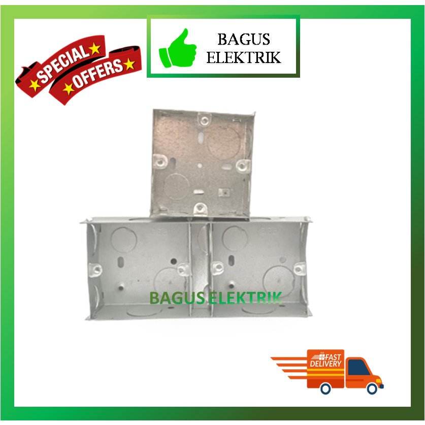 CONCEAL METAL BOX GI 3X3 3X7 STEEL BOX | Shopee Malaysia