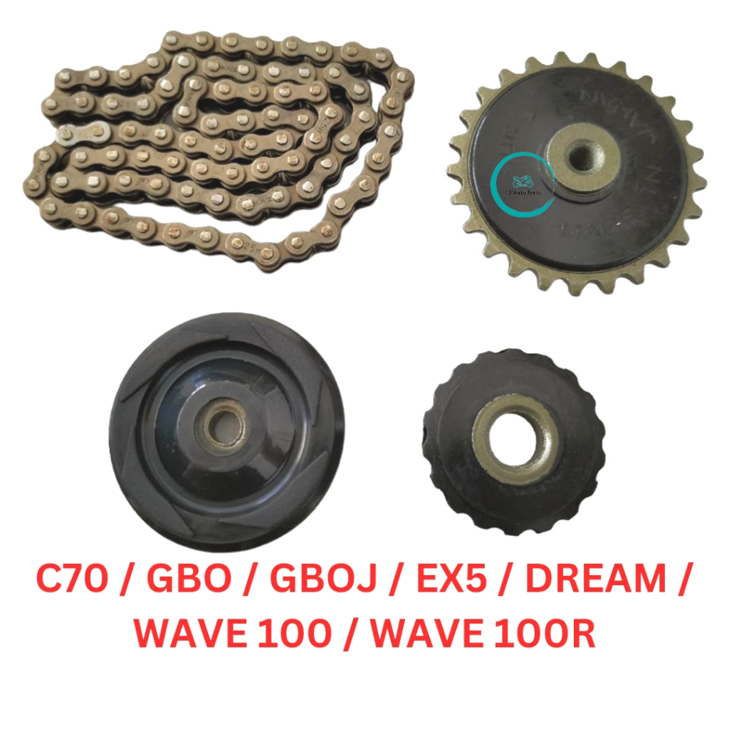 TIMING CHAIN TIMING ROLLER OIL PUMP GEAR HONDA C70 GBO GBOJ EX5 HIGH ...