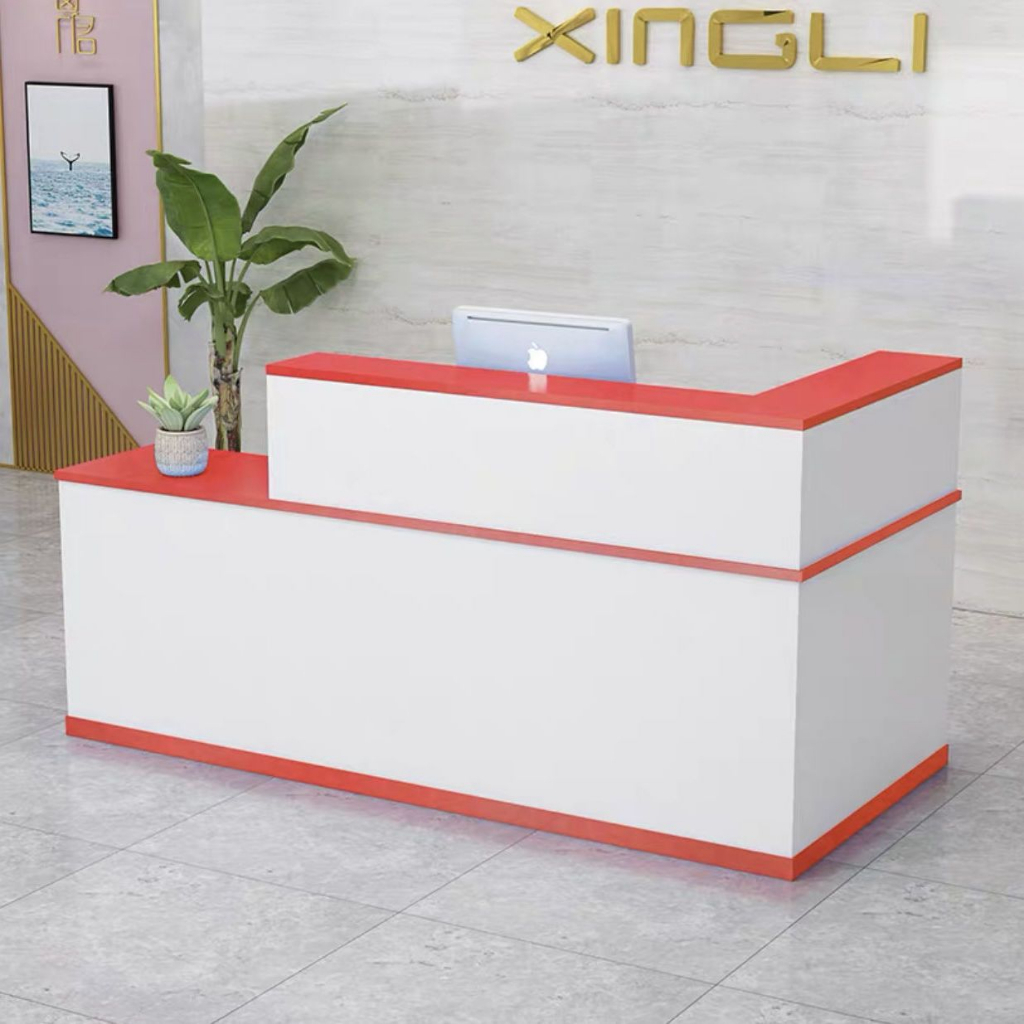 Modern Simple Front Desk Reception Counter Cashier Counter L Shape ...