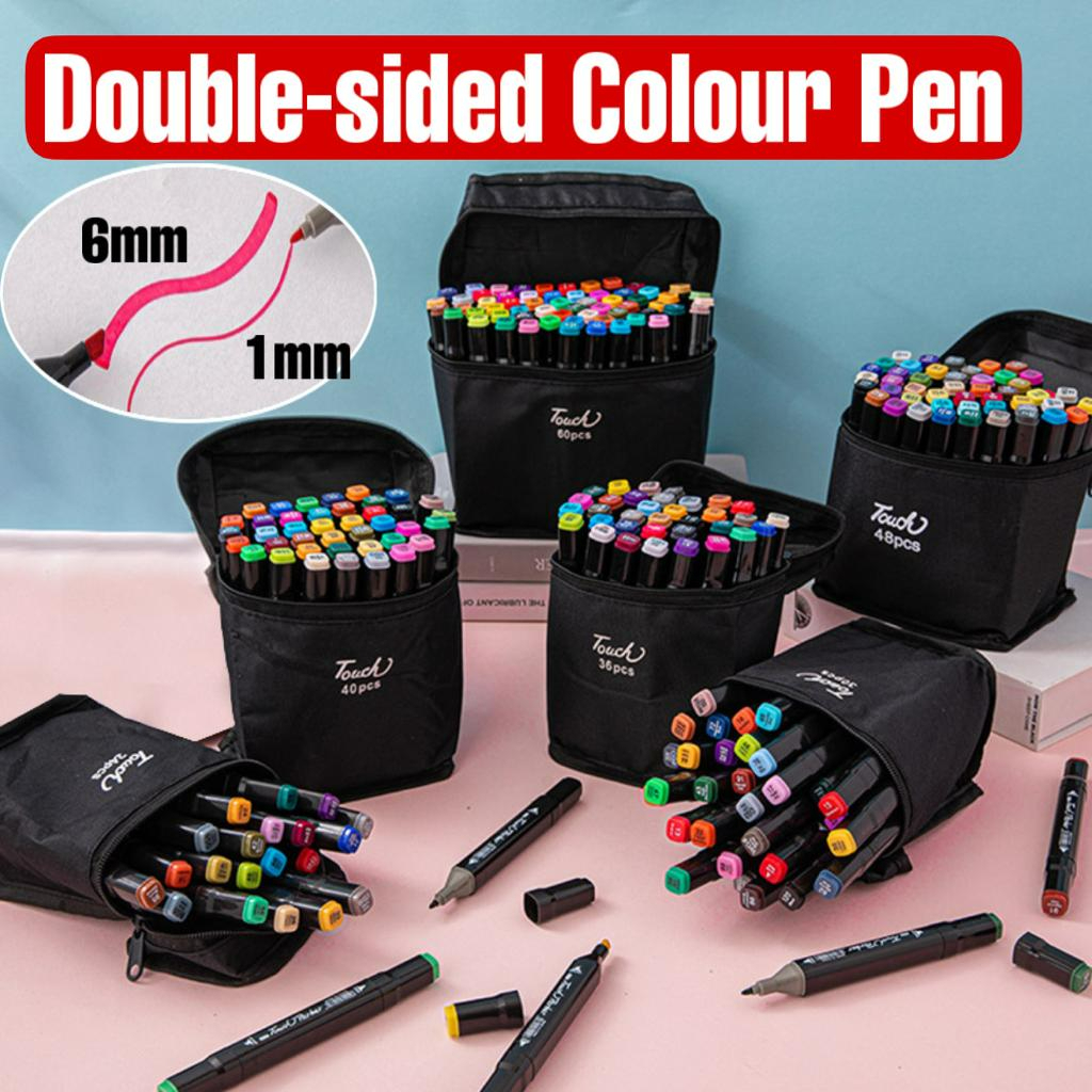 Touch Markers Pen Double-sided Colour Pen Drawing Art Marker Color ...