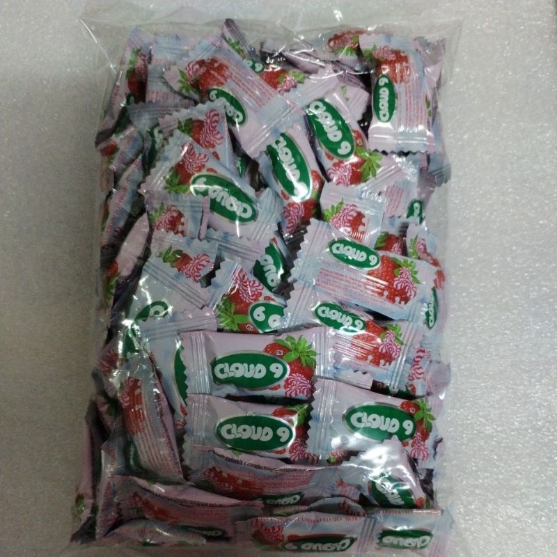 Cloud 9 C9 Cloud9 Strawberry Candy Gula-gula Stawberi 10pcs 25pcs 50pcs ...
