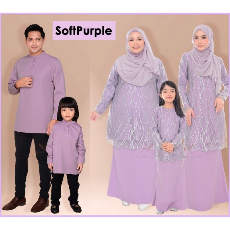 Baju Raya Sedondon Color Soft Purple Baju Kurung Dan Kurta Raya 2023 ...