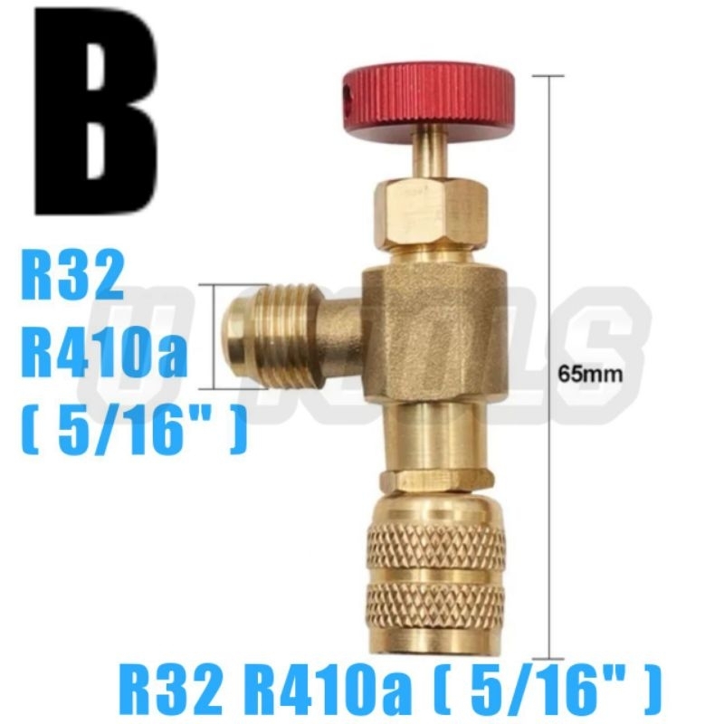 R22 R32 R410a Safety Valve Air Conditioning Quick Coupling Refrigerant ...