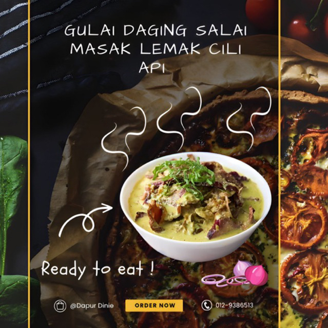 GULAI DAGING SALAI MASAK LEMAK CILI API(180 G) Ready to eat | Shopee ...