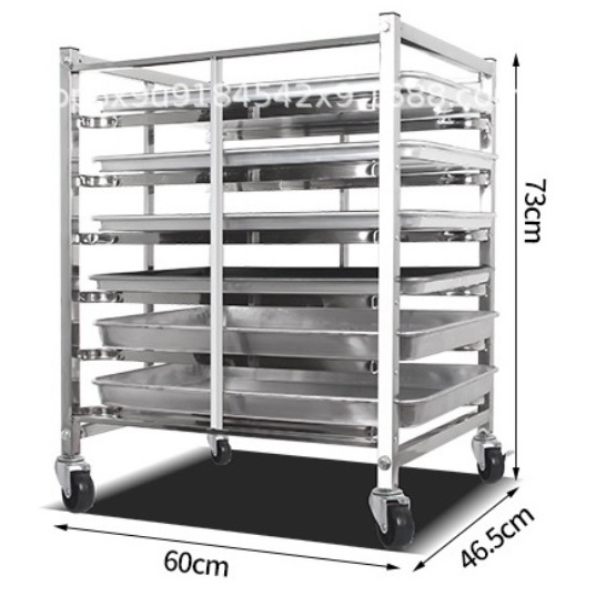 🔥READY STOCK🔥6 Layer Baking Tray Rack Trolley Multi Commercial Bread ...