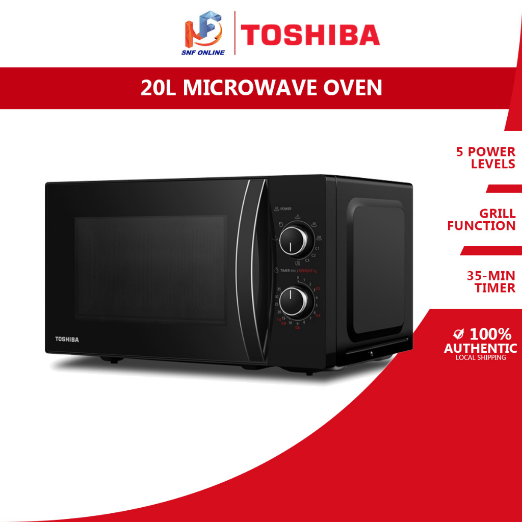 Toshiba 20L Microwave Oven With Grill MW-MG20P(BK) | Shopee Malaysia