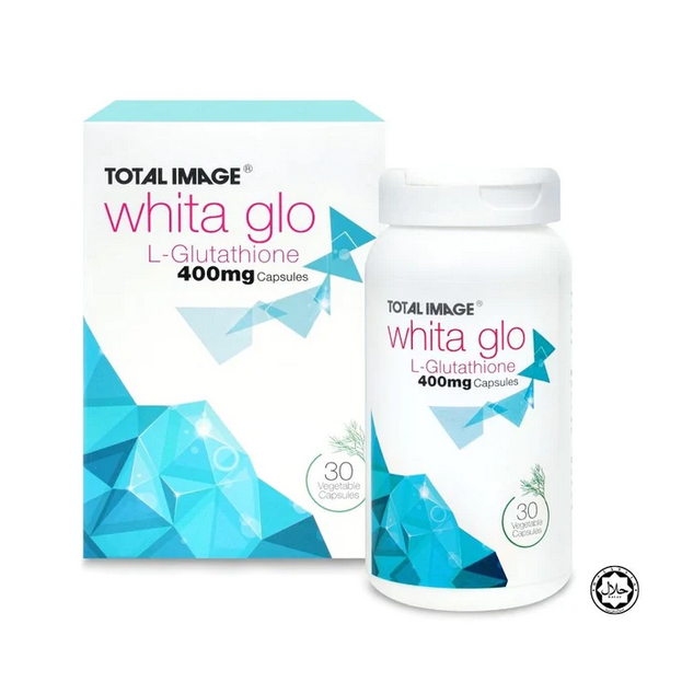 TOTAL IMAGE WHITE GLO L-GLUTATHIONE 400MG 30'S (Whitening Supplement ...