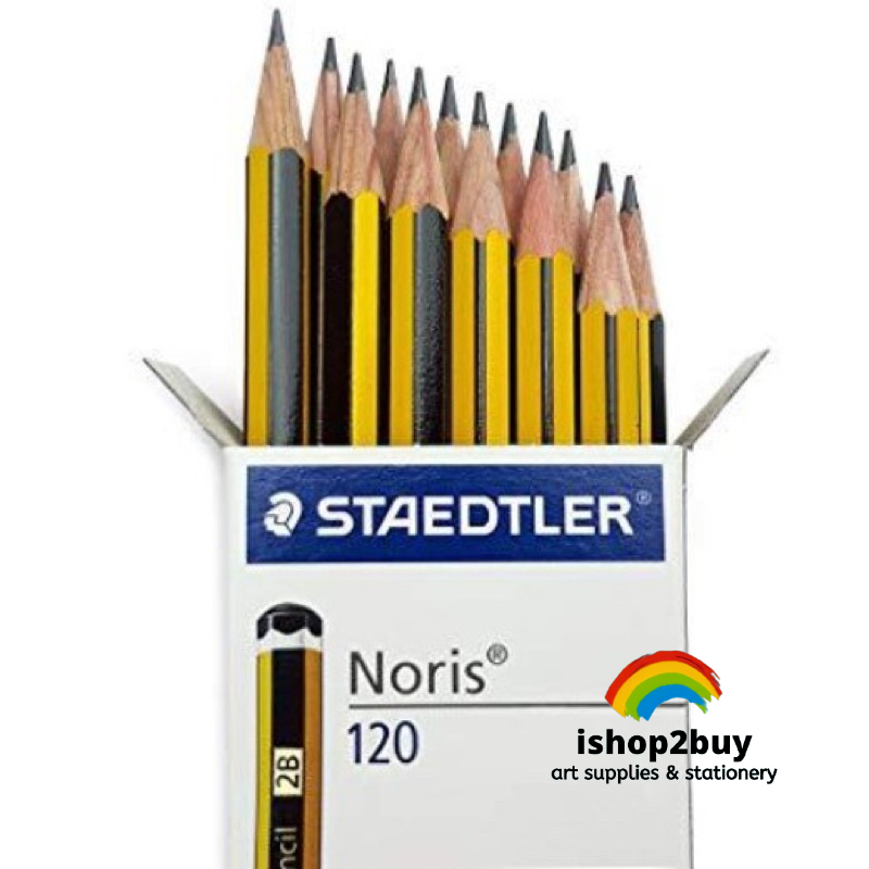 Staedtler Noris Pencil 2B Pensel Hexagonal Exam Grade for Writing ...