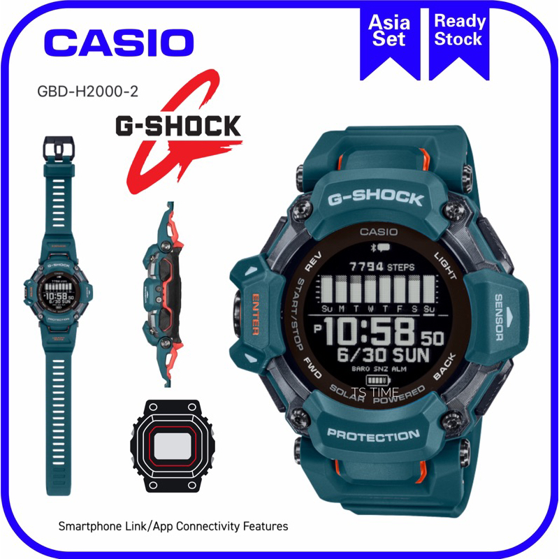 CASIO G SHOCK GBD-H2000 Fitness Watch GBD-H2000-2DR / GBD-H2000-2 | Shopee Malaysia