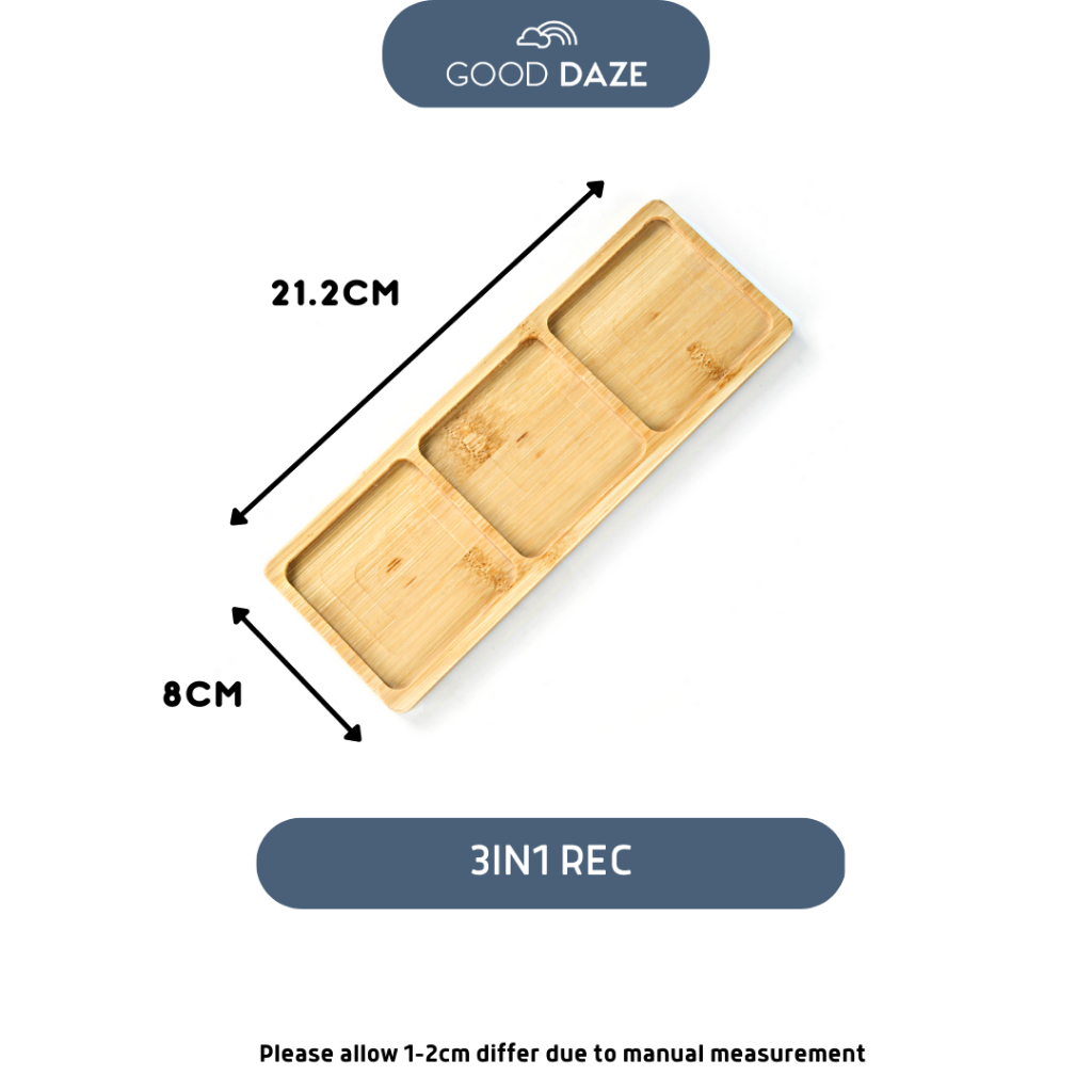 【GOOD DAZE】Bamboo Tray Coaster Cup Holder Coffee Cup Wood Coaster plant ...