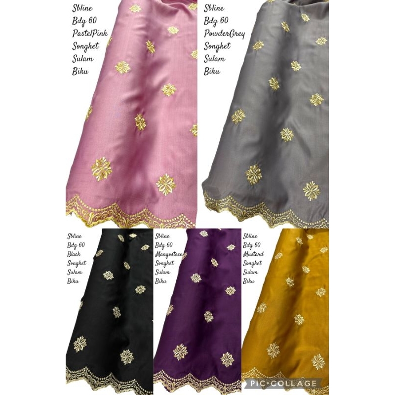 KAIN PASANG SB LINE SULAM BIKU BIDANG 60. | Shopee Malaysia