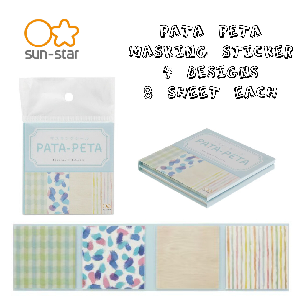 Sun-Star Stationery Pata Peta Masking Sticker (2022) | Shopee Malaysia