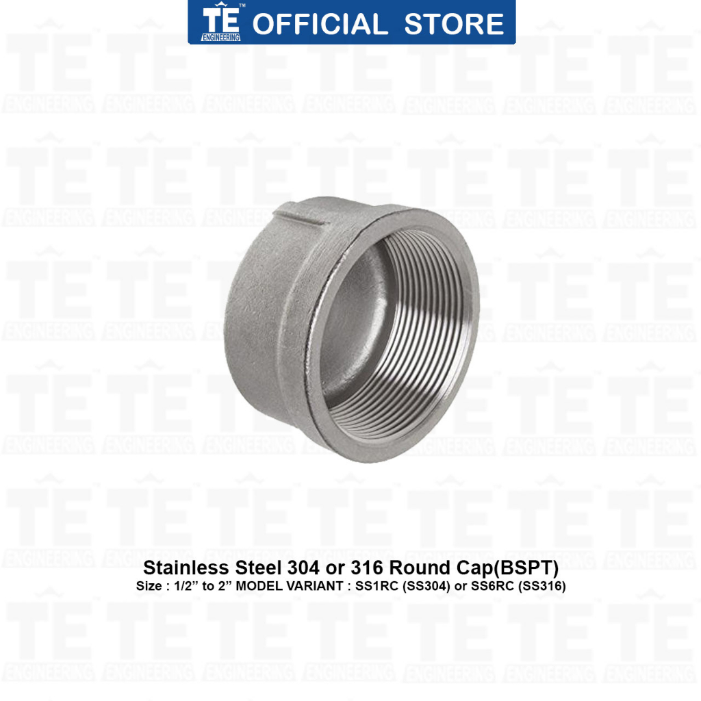 Stainless Steel SS304 Fittings End Cap ( 1/4" ~ 2" ) | Shopee Malaysia