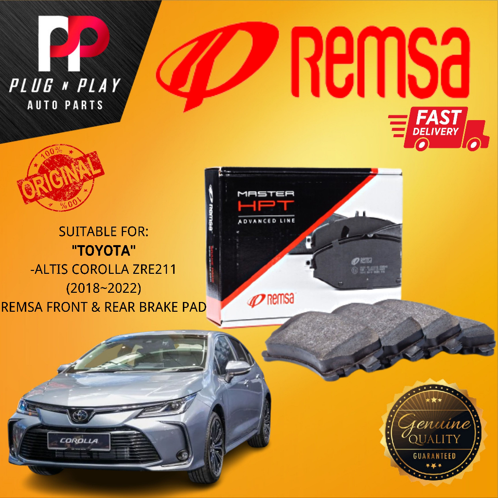 TOYOTA ALTIS COROLLA ZRE211 (2018~2022) FRONT & REAR (DEPAN & BELAKANG ...