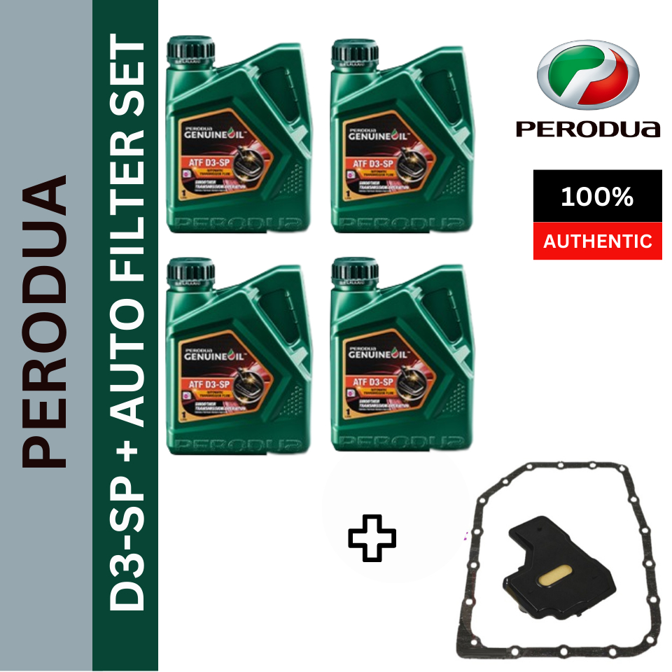 PERODUA ATF D3-SP (4 btls)(9004M-10001)+(35303-BZ010) AUTO FILTER SET ...