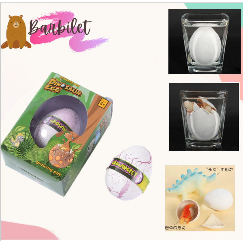 Growing Colorful Dinosaur Egg Soaking Dino Egg Telur Dinosaur ...