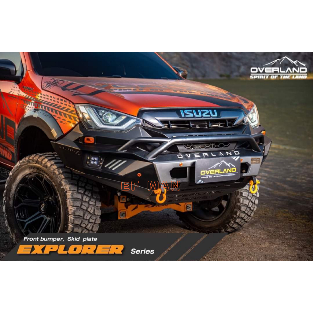 100 % ORIGINAL OVERLAND ISUZU D-MAX 2012-2023 FRONT SPORT BAR BULL BAR ...