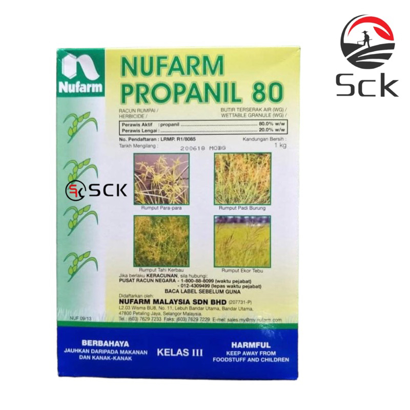 Nufarm propanil 1kg Racun rumpai sama (Leptonil, Lescplo, Stam, skipper ...