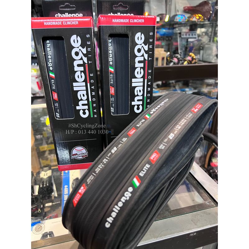 CHALLENGE ELITE PRO HANDMADE CLINCHER ROAD 700X25C TIRE | Shopee Malaysia