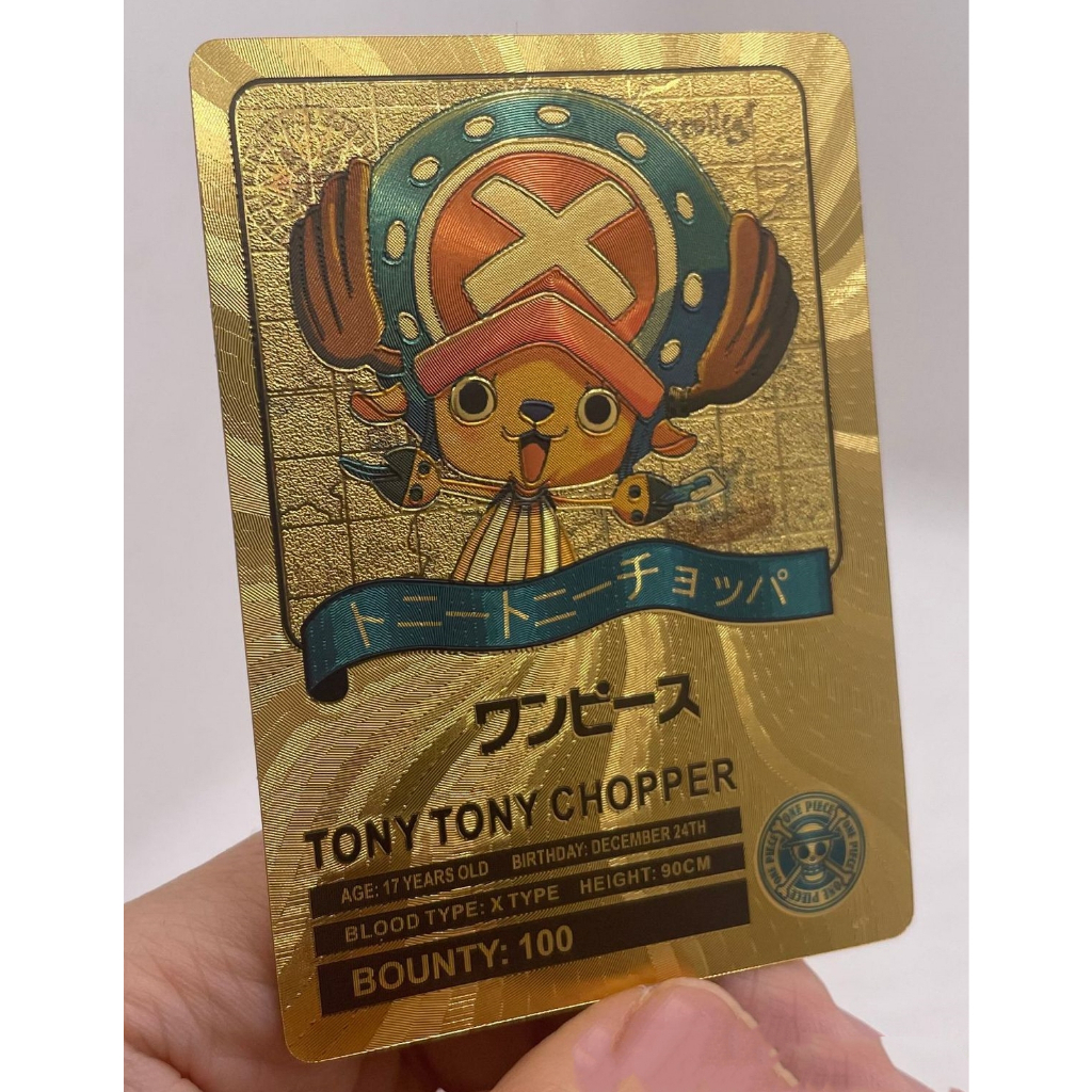 One Piece Gold plated bounty card ( J Store ) | Shopee Malaysia
