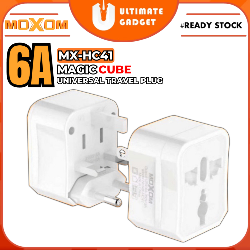 MOXOM MX-HC41 Universal Plug Travel Adapter Socket Plug Converter Adapter Detachable Multi Plug ...